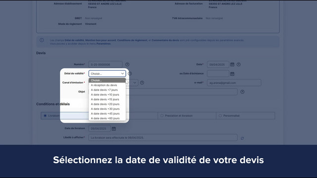 TUTO - Créer un devis